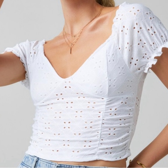 Jolie & Joy by FCT With Love | Tops | New Martina Eyelet Smock Top ...